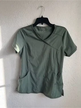 Cherokee | Tops | Womens Cherokee Olive Green Scrub Top | Poshmark